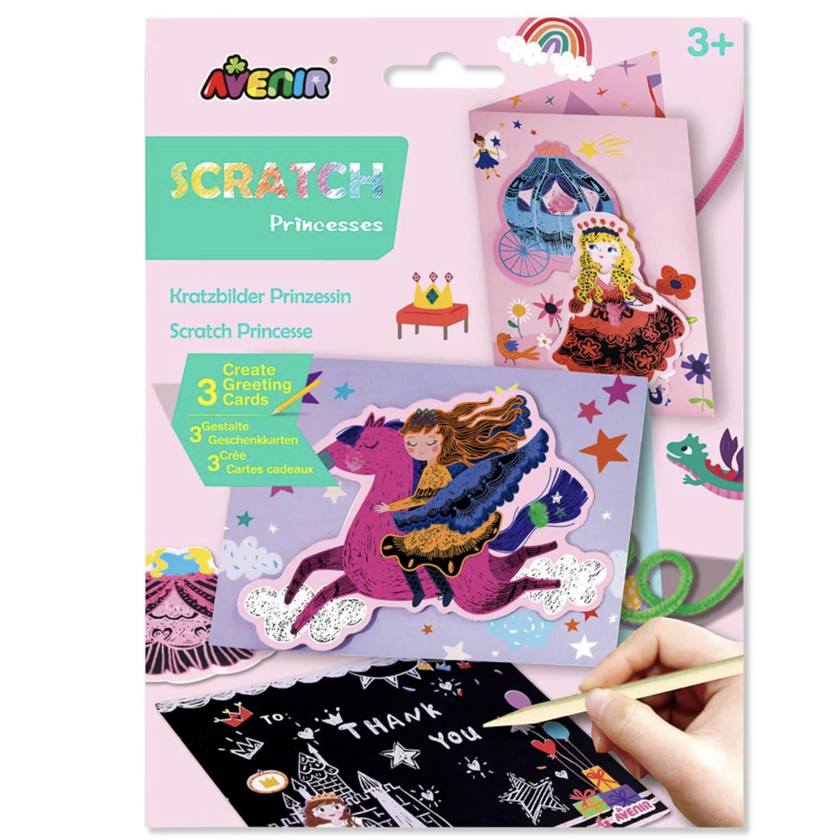 Scratch Greeting Cards - Princess – Amis & Moi Gifts & Fashion