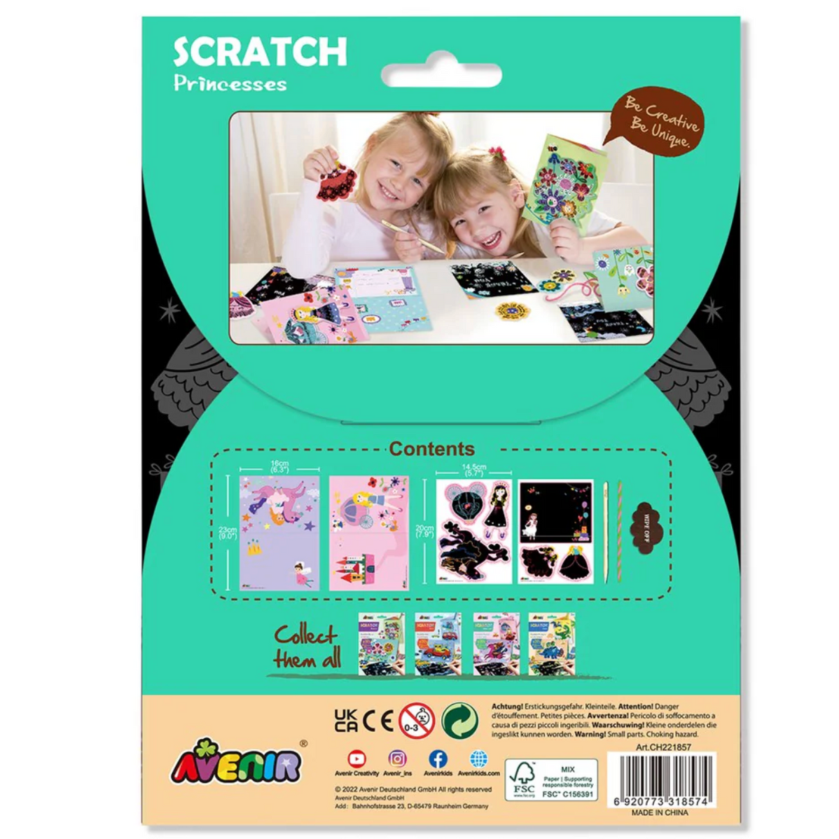 Scratch Greeting Cards - Princess – Amis & Moi Gifts & Fashion